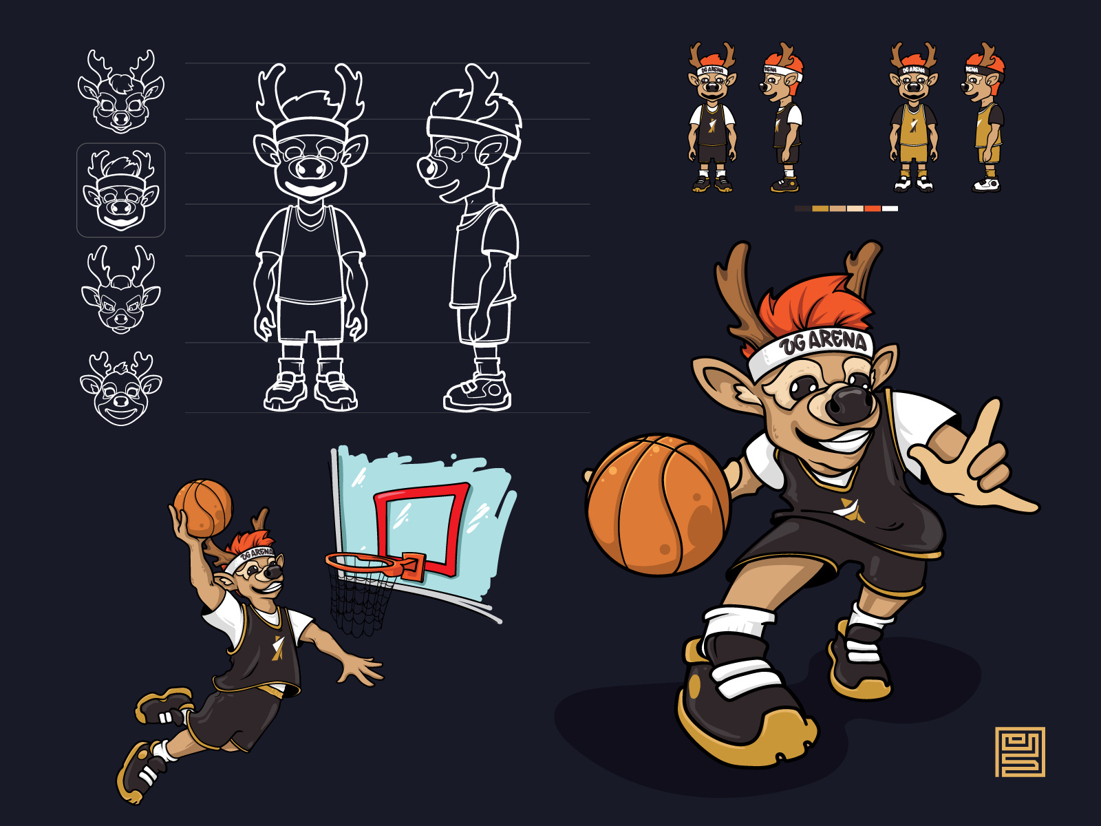 Character design | UG Deer by Moshu_DS on Dribbble