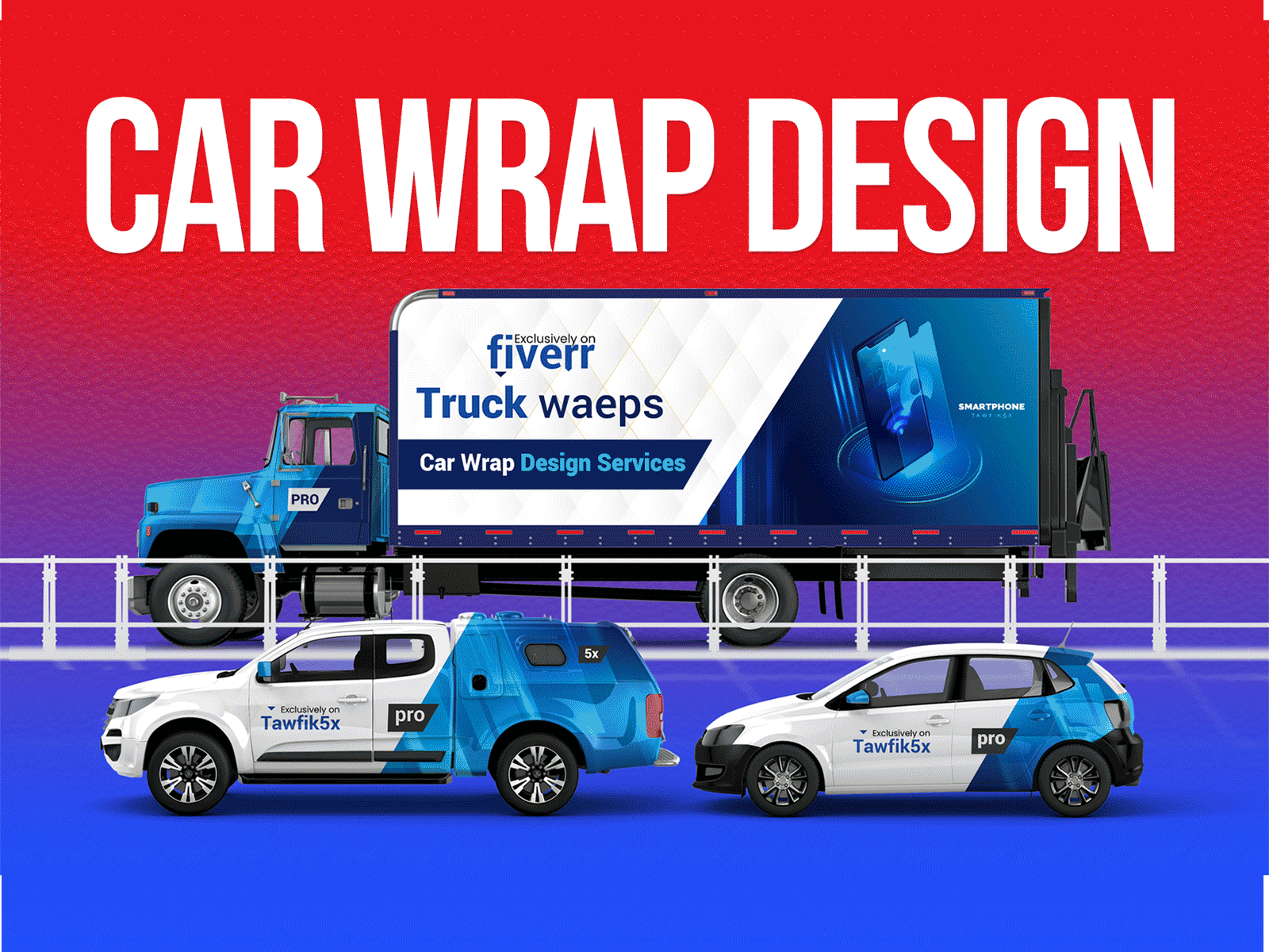 car warp design vehicle wrap design by Free mockup Download on Dribbble