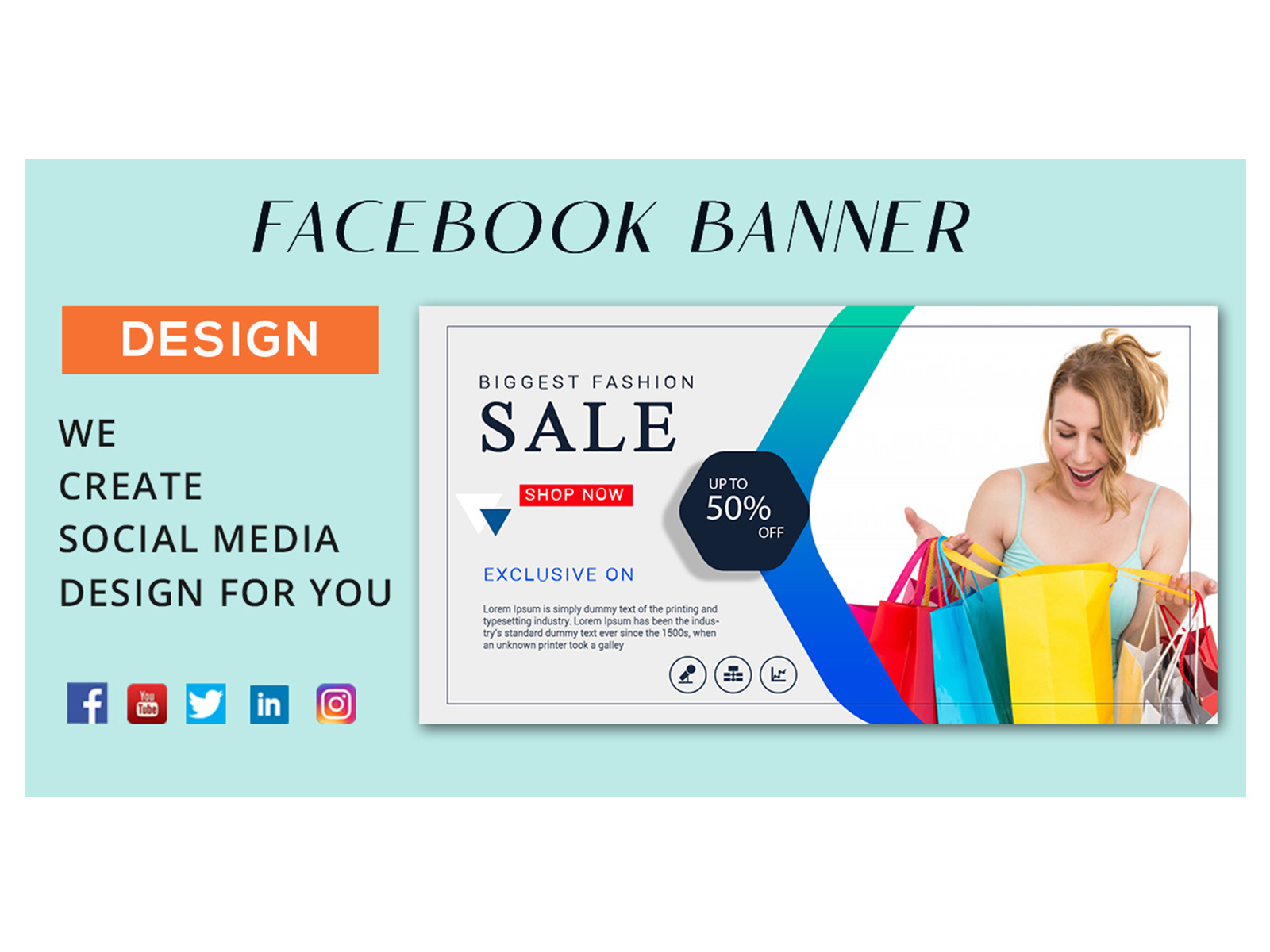 facebbok banner design by Asha Mony on Dribbble
