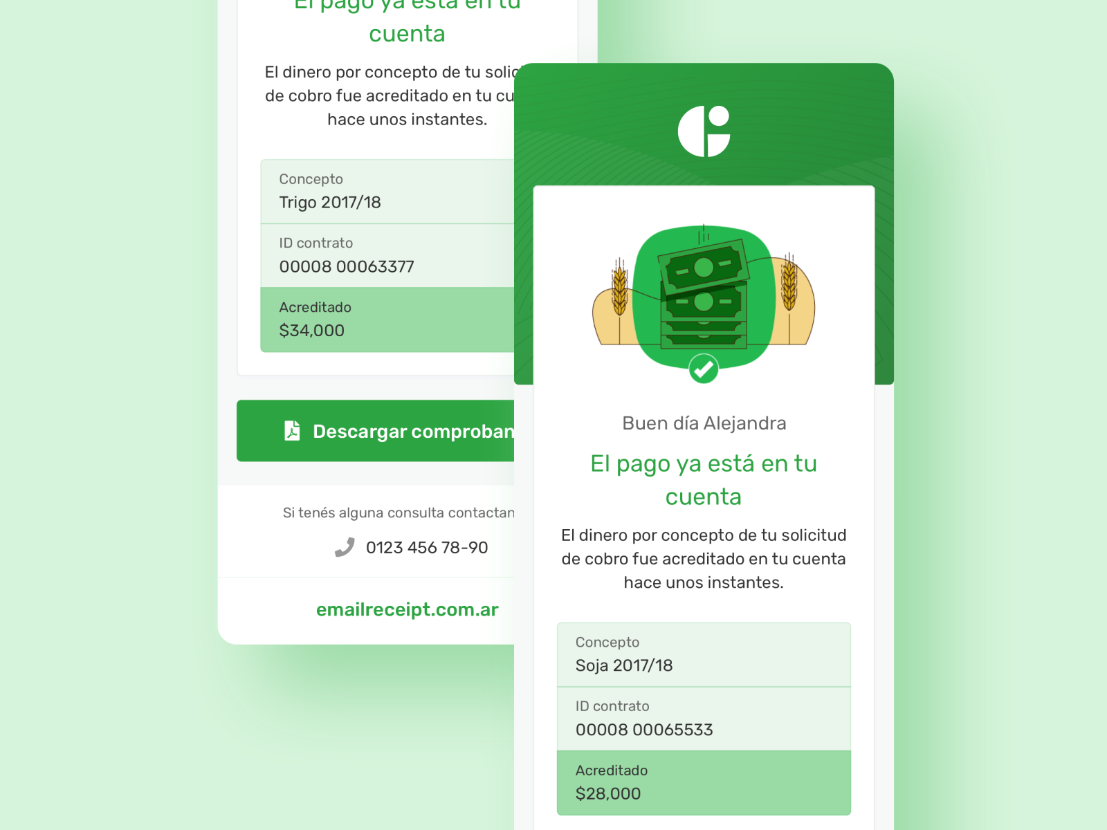 Email Receipt - Daily Ui 17 by David on Dribbble