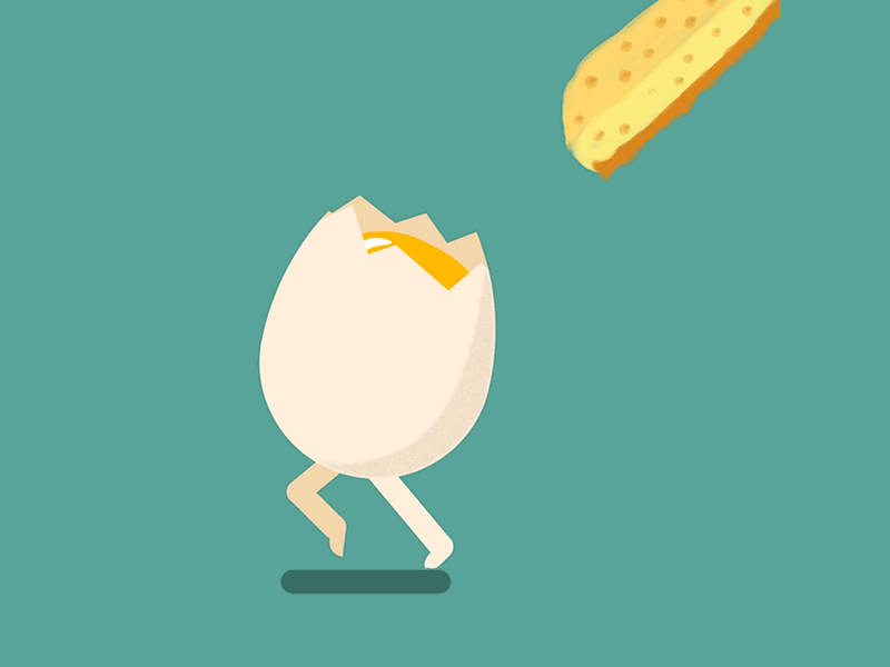 Run Lil' Eggy! Run! by Xavier Golfier on Dribbble