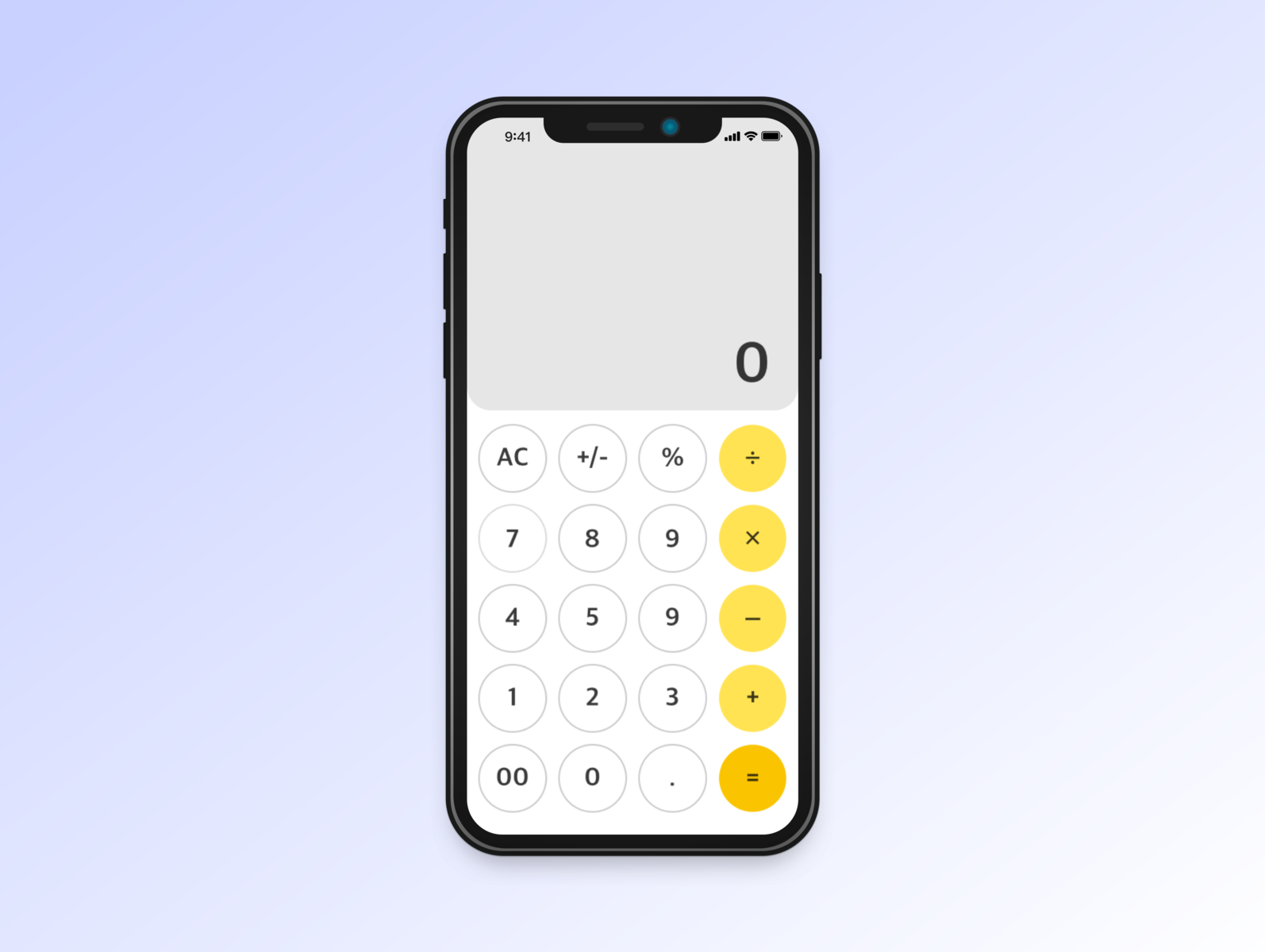 Daily UI practice - 004 calculator by KY KANG on Dribbble