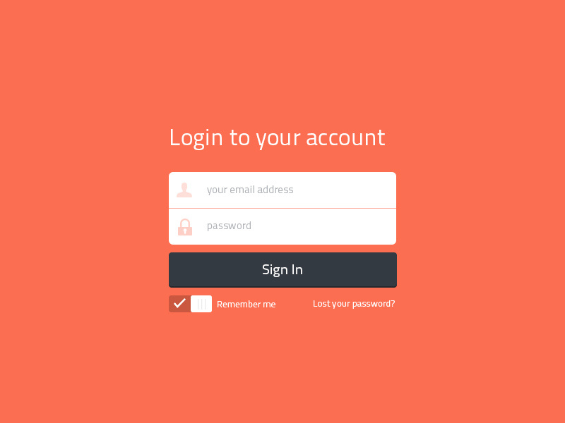 Login by Jamshaid Bhutta on Dribbble
