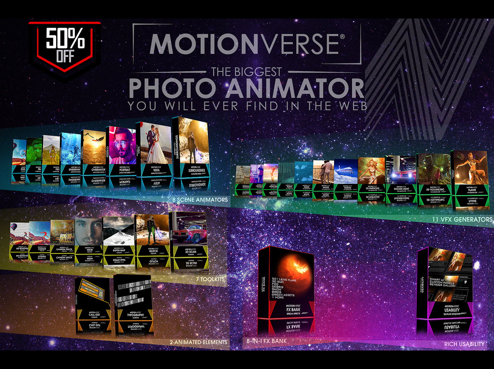 MotionVerse ─ 3D Photo Animator + VFX Suite by Charles Brown on Dribbble