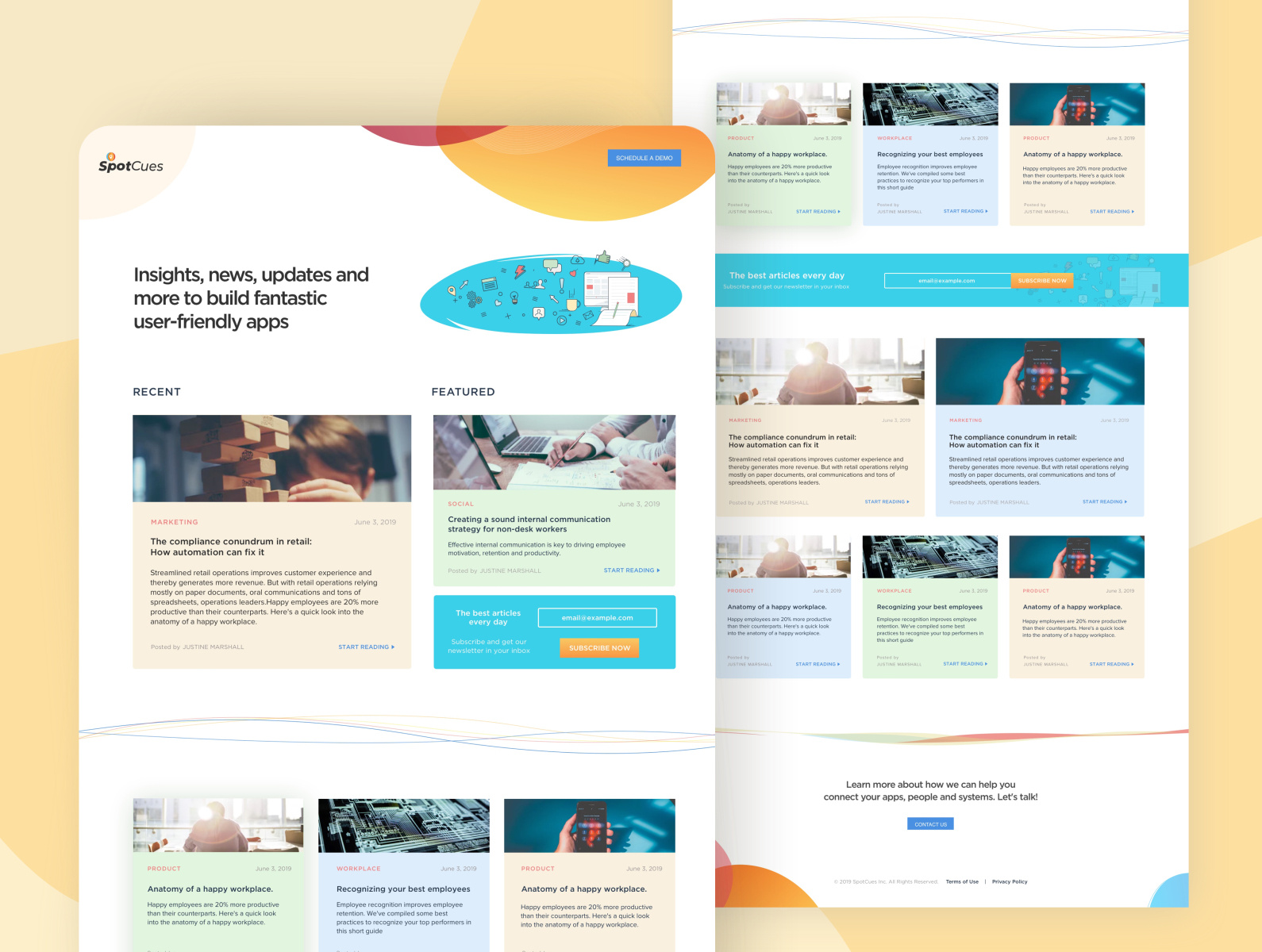 Blog Page Design by Kanchan Kumar on Dribbble