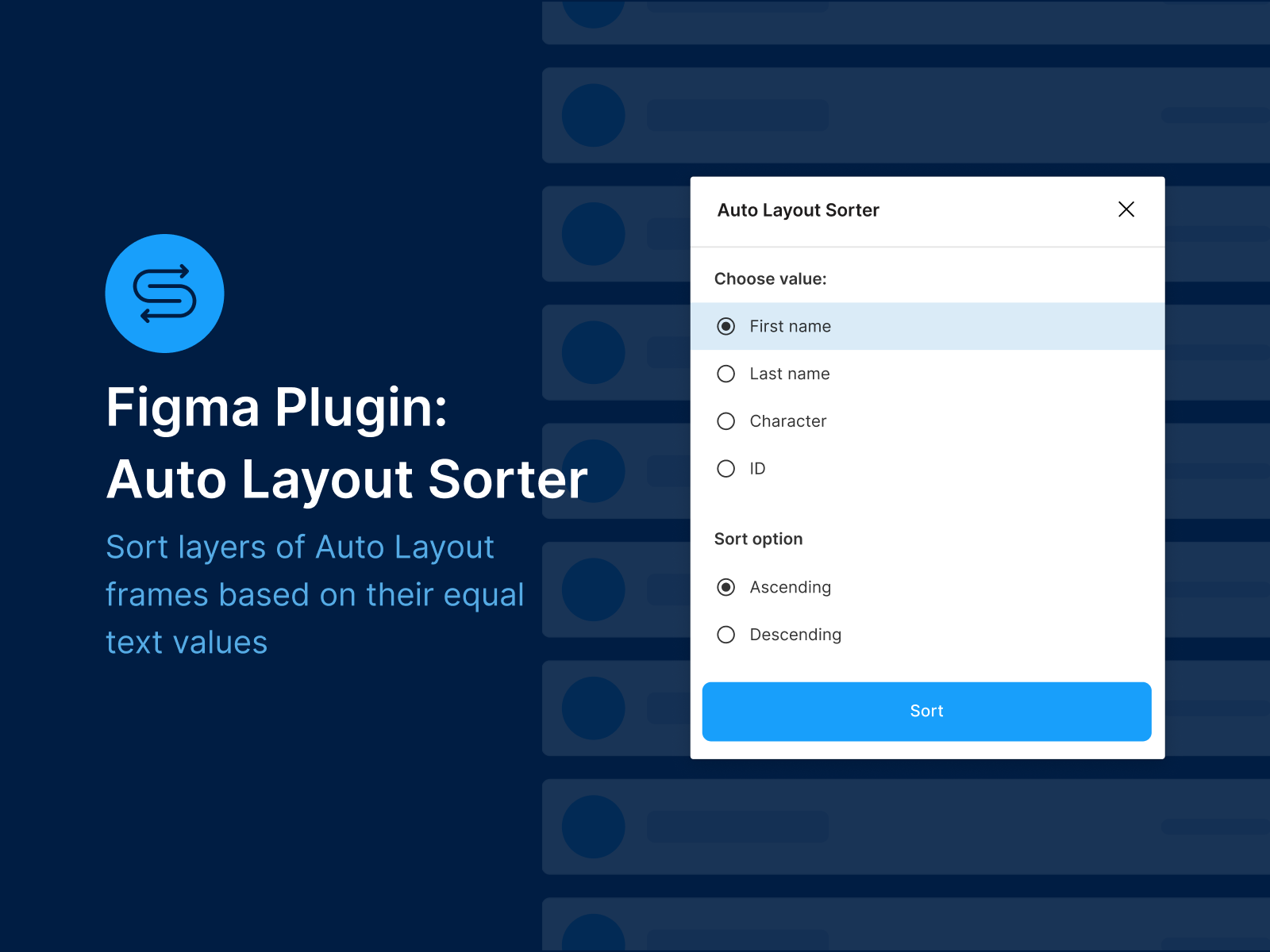 Figma Plugin: Auto Layout Sorter by Misha Heesakkers on Dribbble