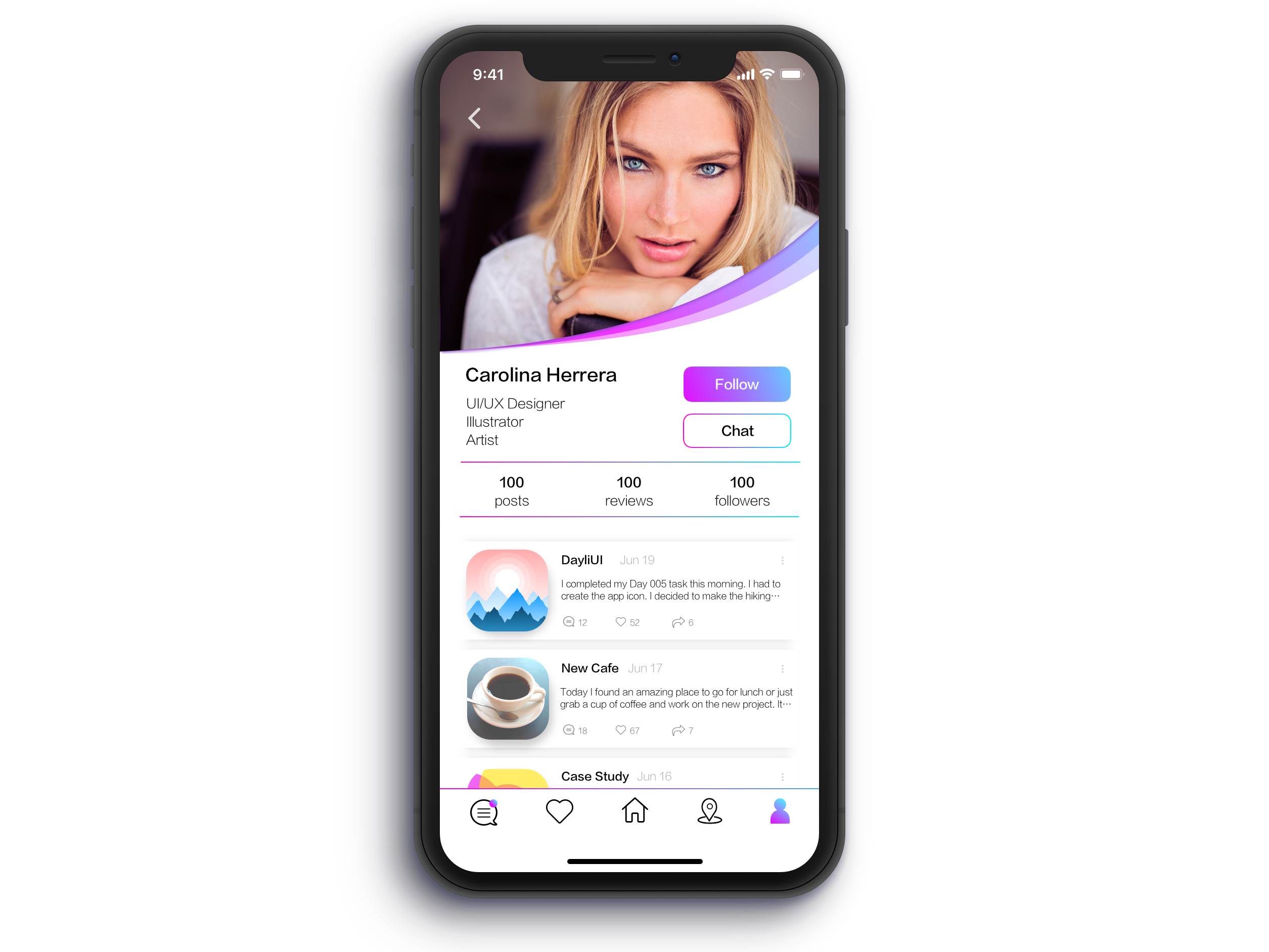 Dribbble - profile_page_master.png by Ekaterina Khudiakova