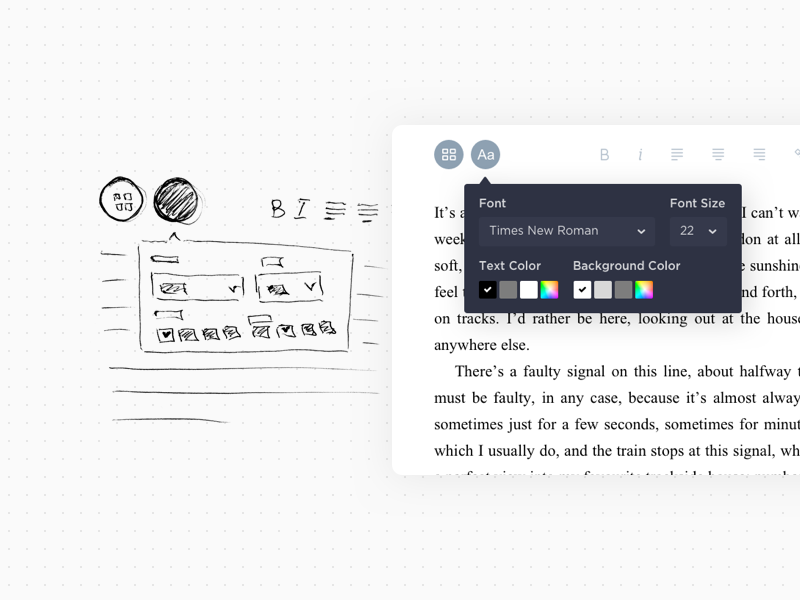 Lo-fi for online reader by Denis Z. for DZ Crew on Dribbble