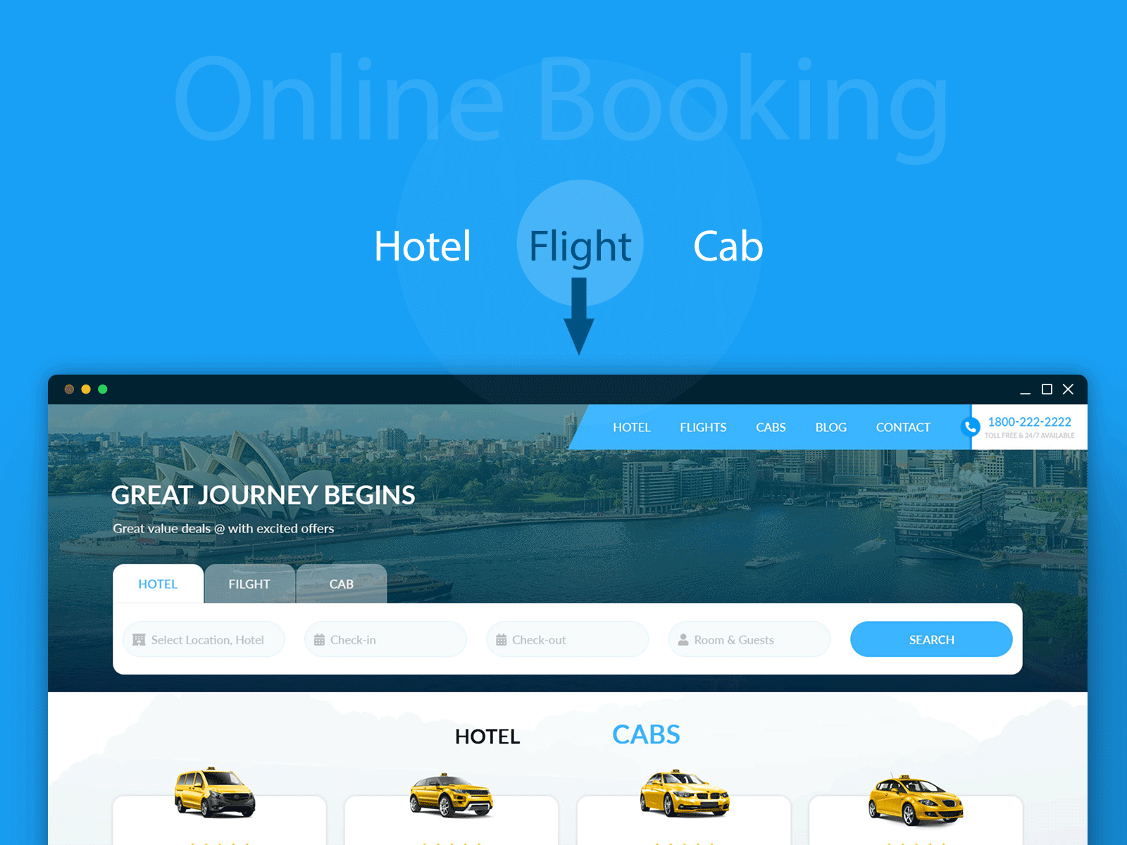 Travel Booking Website Design by Brijesh Rana for The One Technologies ...