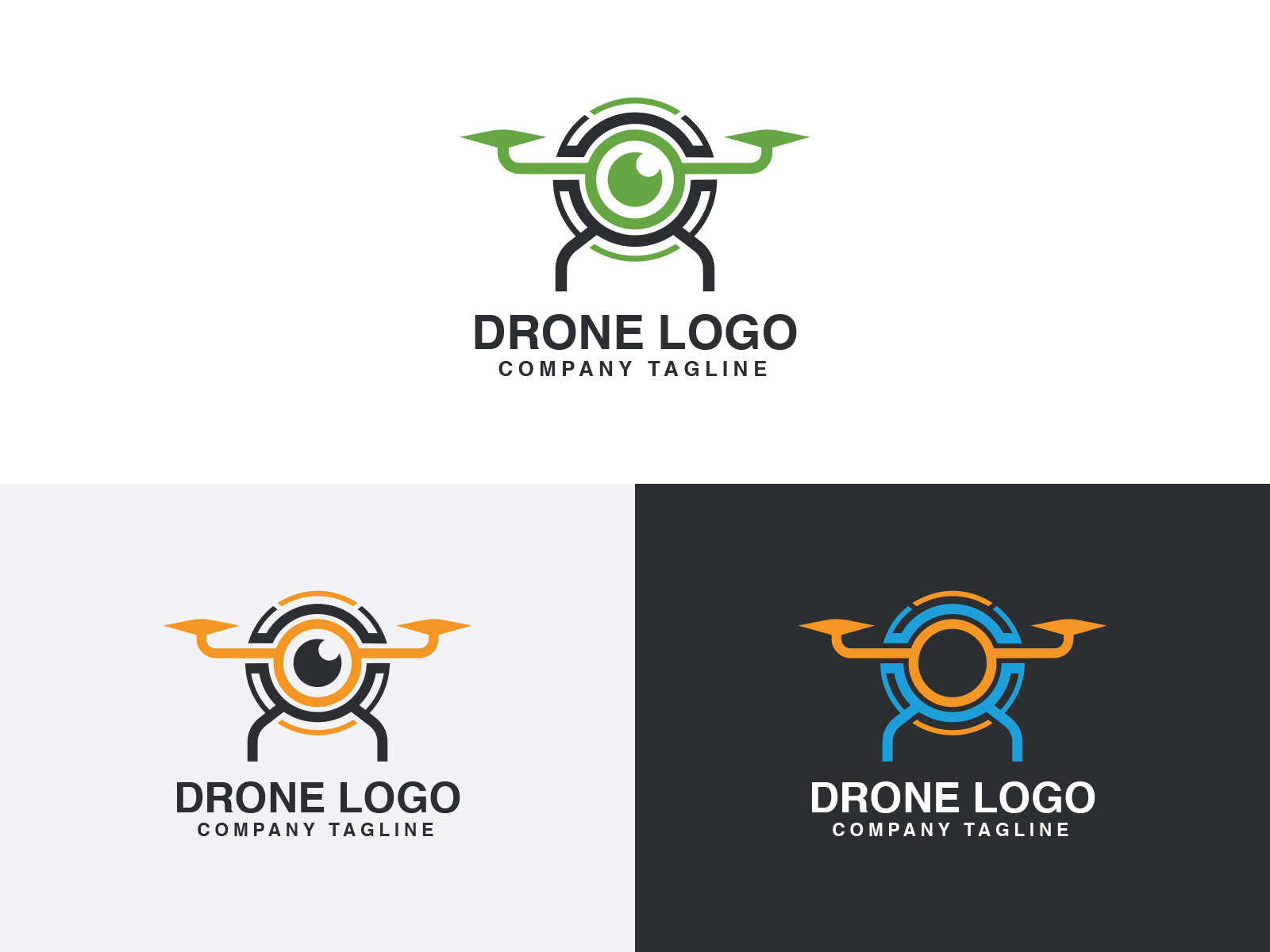 Drone logo design by rayhanabir on Dribbble