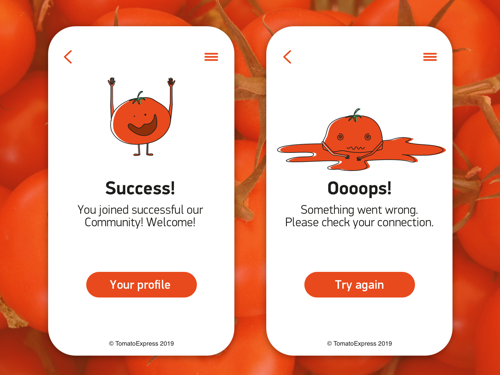 Daily UI #011 - Error/Success flash message by Emilia Cassia on Dribbble