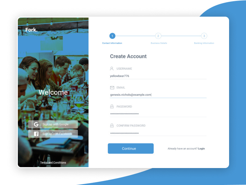 Dashboard Login by Damola Akinleye on Dribbble
