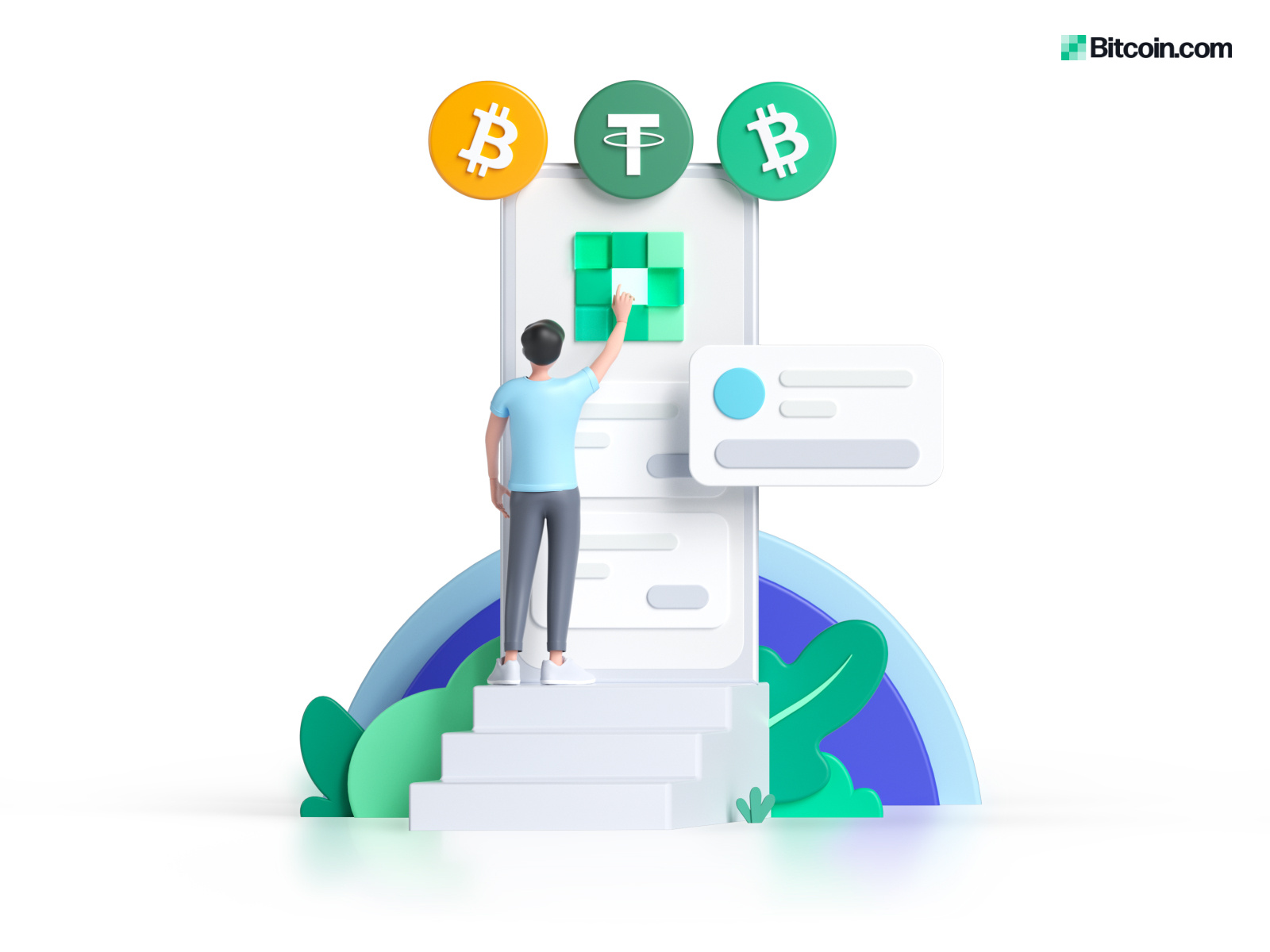 Bitcoin app onboarding 1 by Vivivian for Vitality Studio on Dribbble