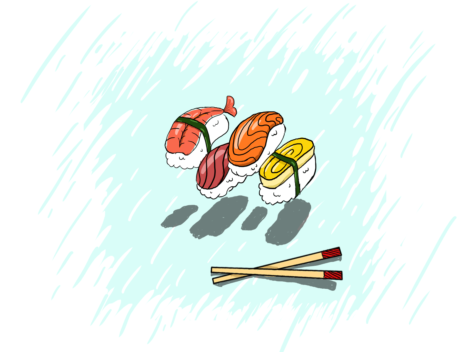 Dilemma Sushi by Salik Jabal on Dribbble Dilemma Sushi by Salik Jabal on Dribbble