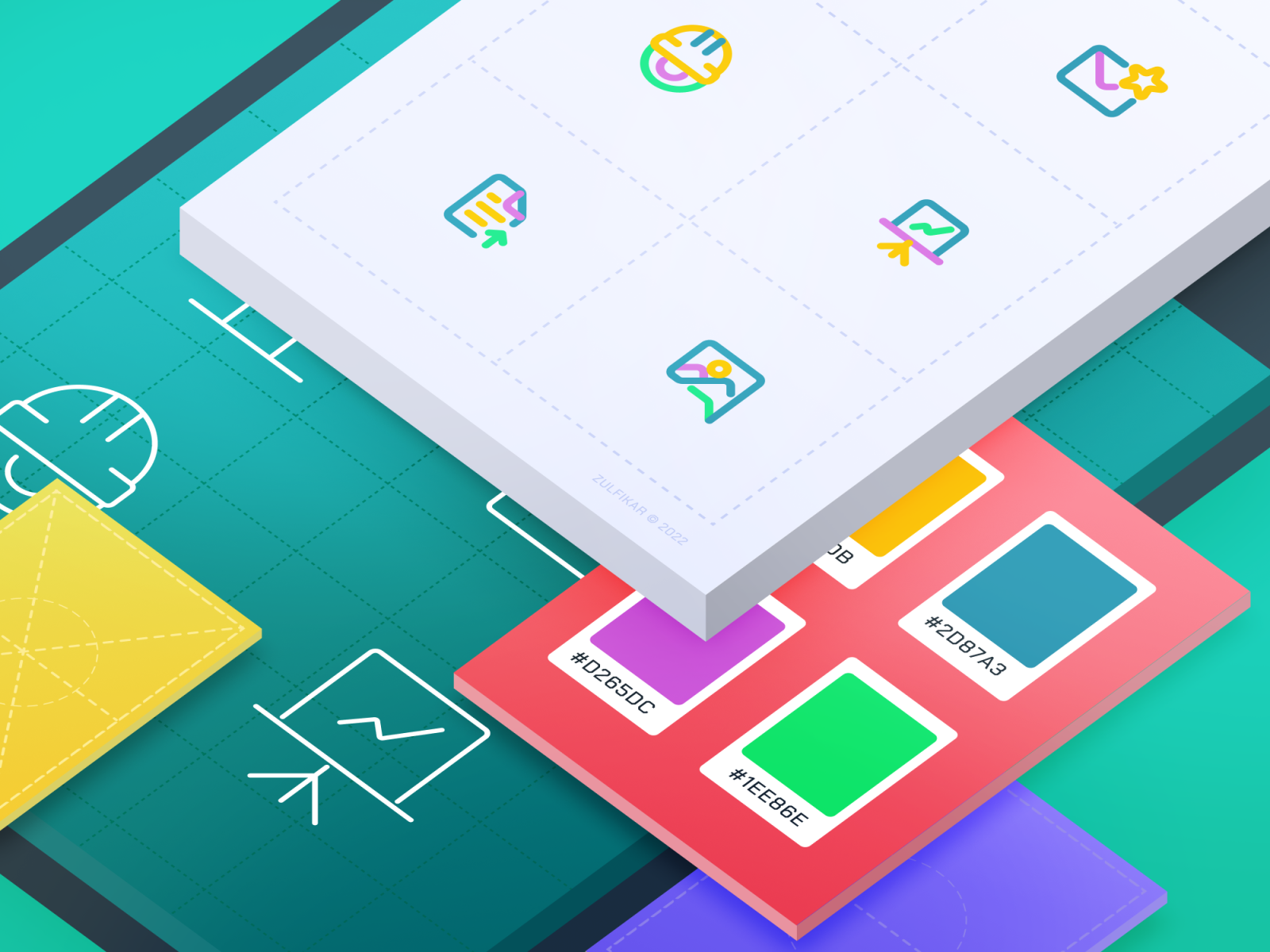 Harmonization of the flat iconography & color palette by Ahmad Arif ...