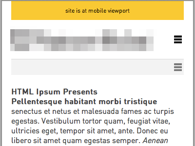 Responsive/mobile sub-navigation by Cole Henley on Dribbble