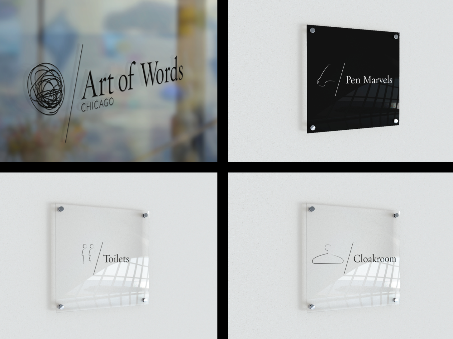 Art of Words – signage by Margherita Baldi on Dribbble