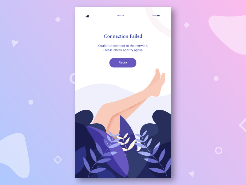 Error Illustration By Marwa On Dribbble