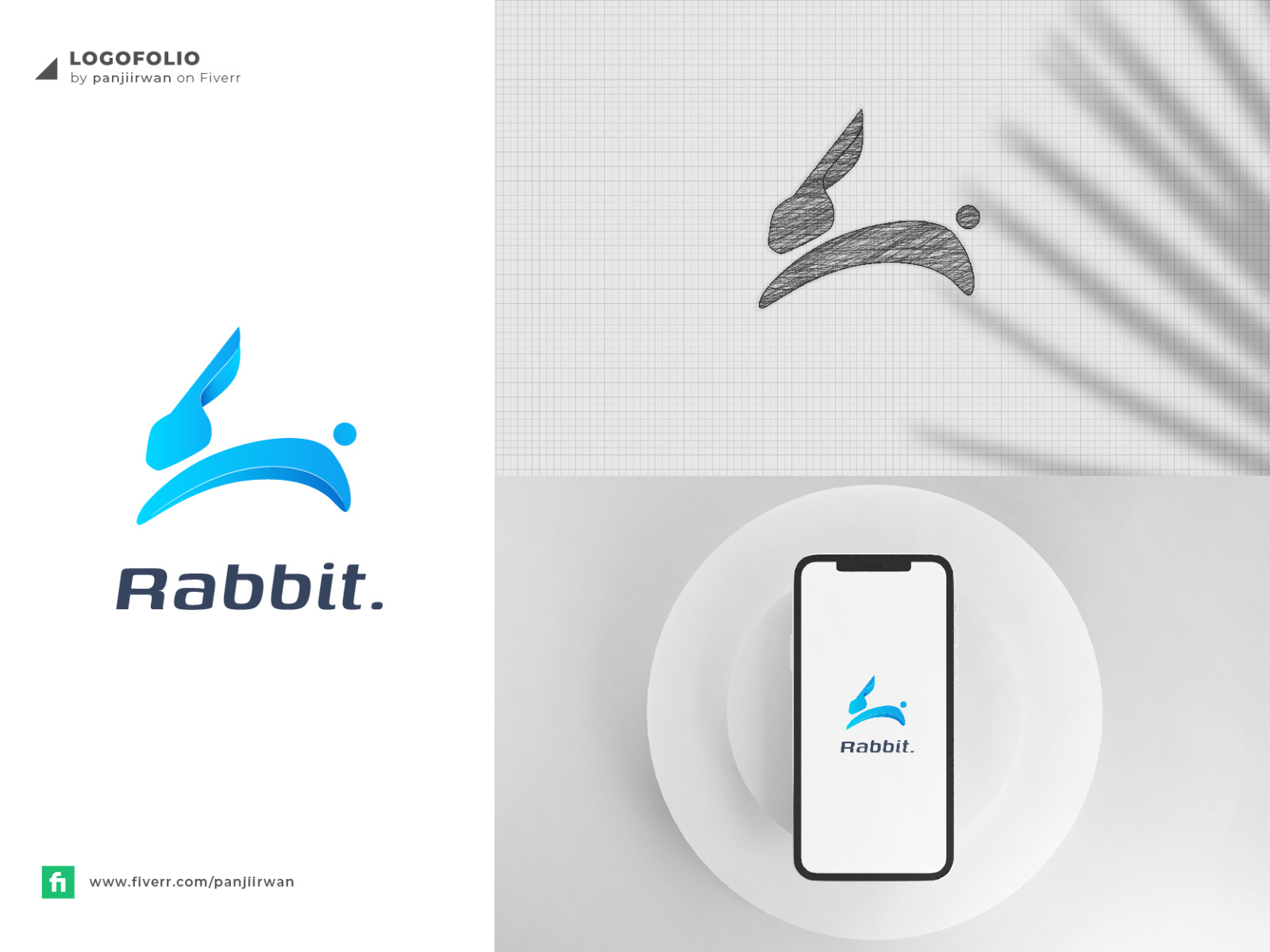 Rabbit Logo by Coretan Creative on Dribbble
