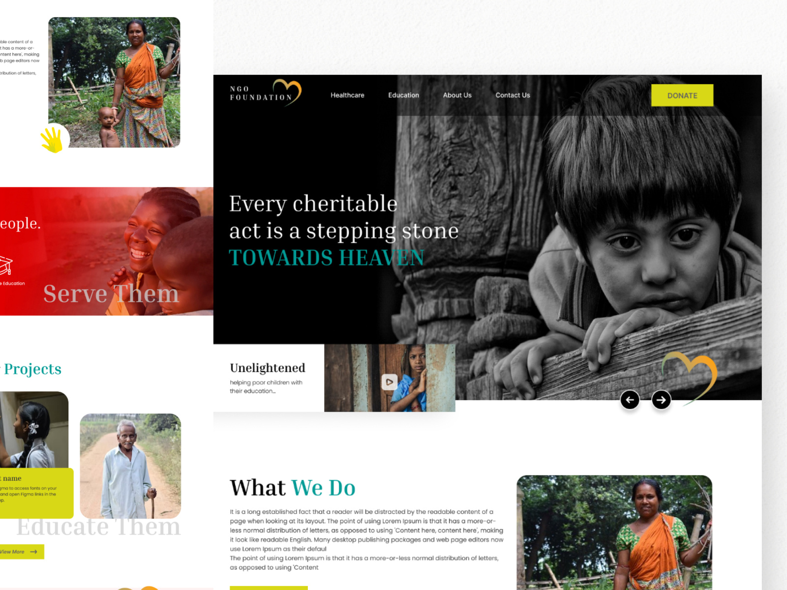 NGO Foundation by Sourabh Singh on Dribbble