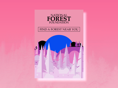 National Forest Association Poster by Andrew Mullard on Dribbble