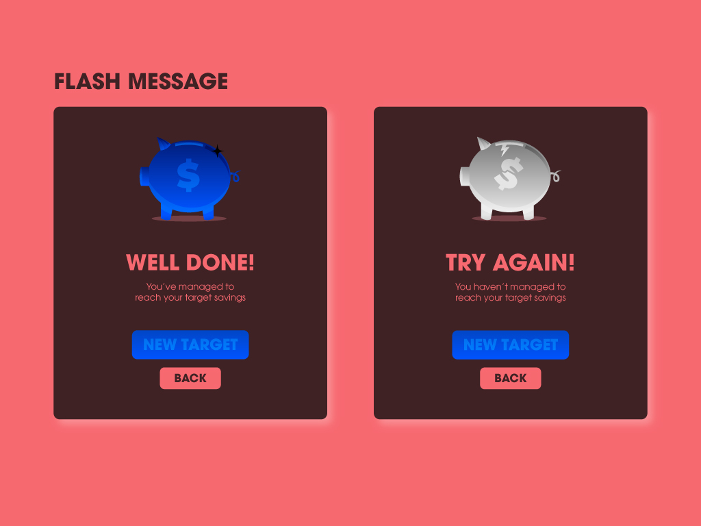 Flash Message for Money Saving by Andrew Mullard on Dribbble