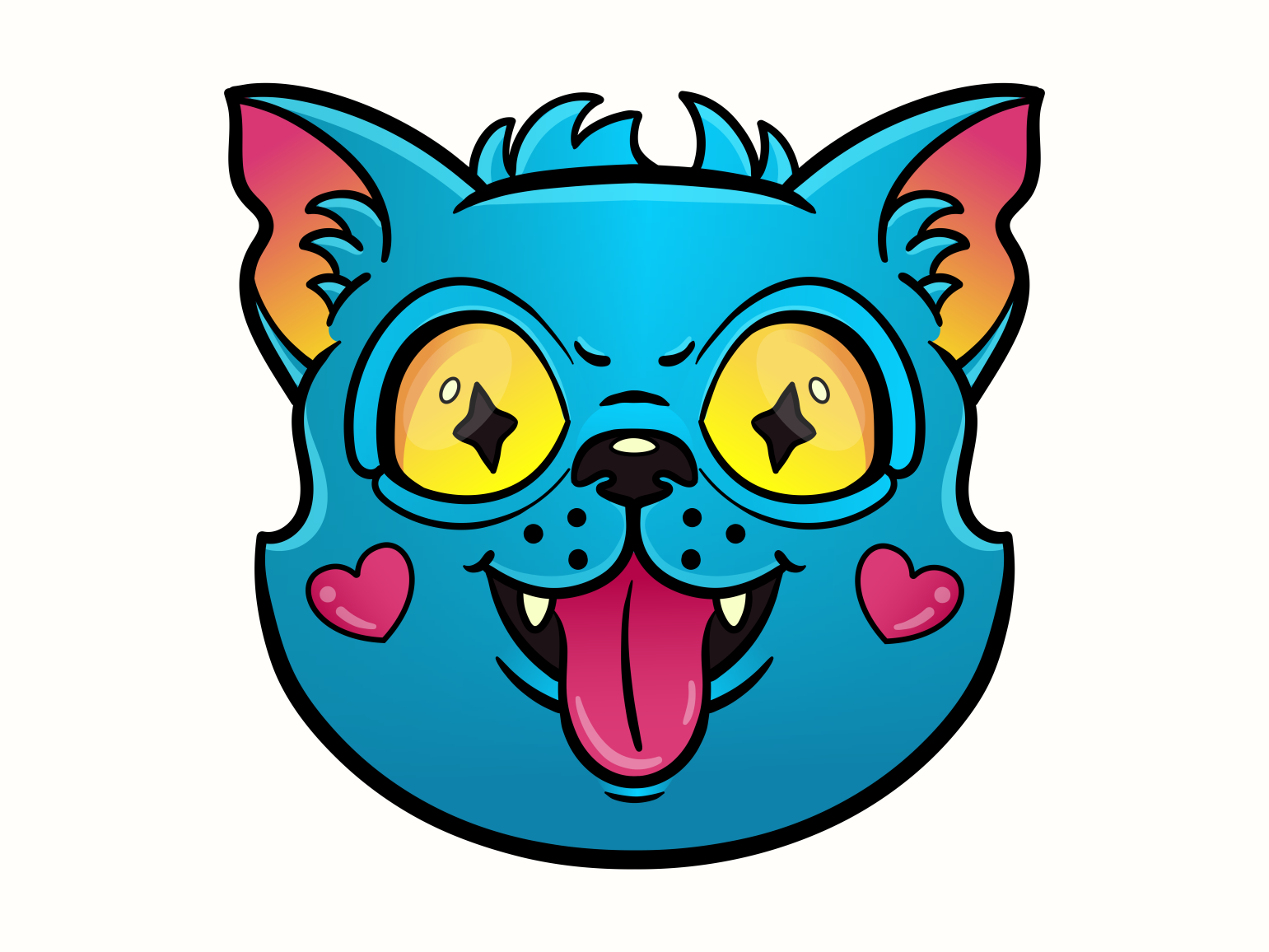 Wild cat by Mary Yaremenko on Dribbble