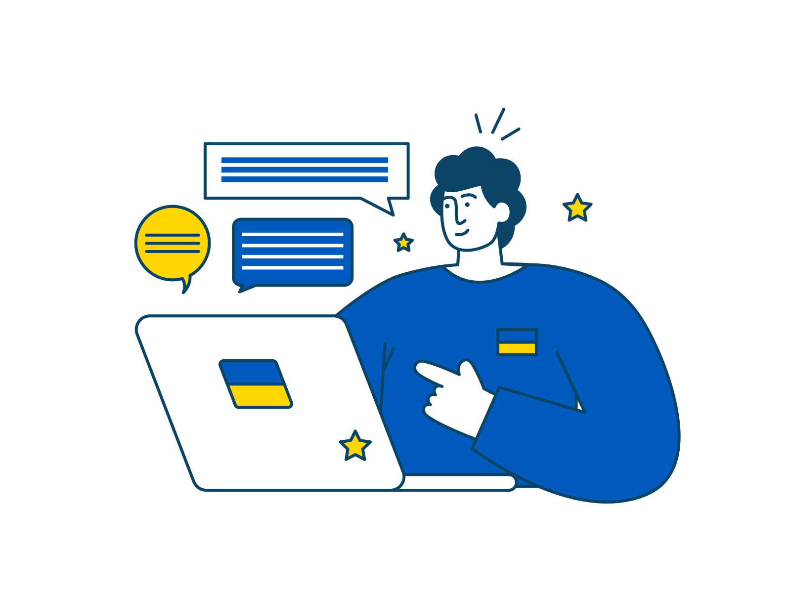 Cartoon characters. Concept for websites by Oksana Shaptala on Dribbble