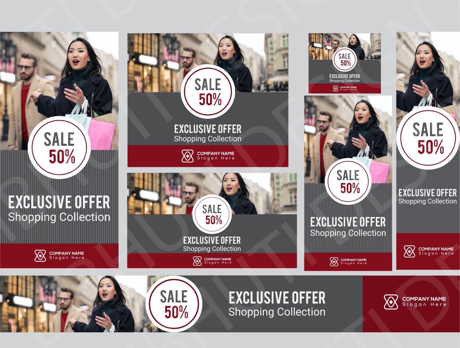 Different Sized Banner Ads Design - Hello Dribbble by Bibhuti Bhushan ...