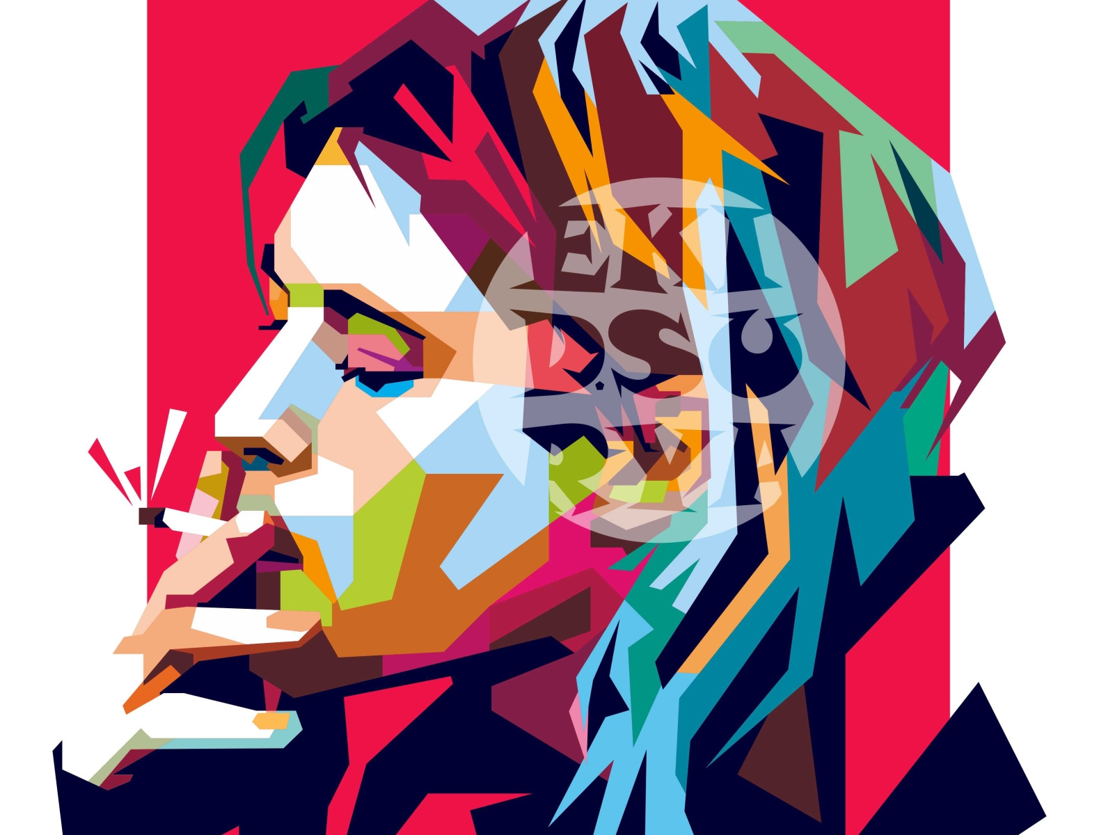 Kurt Cobain Popart Portrait by Eki D. Surya on Dribbble