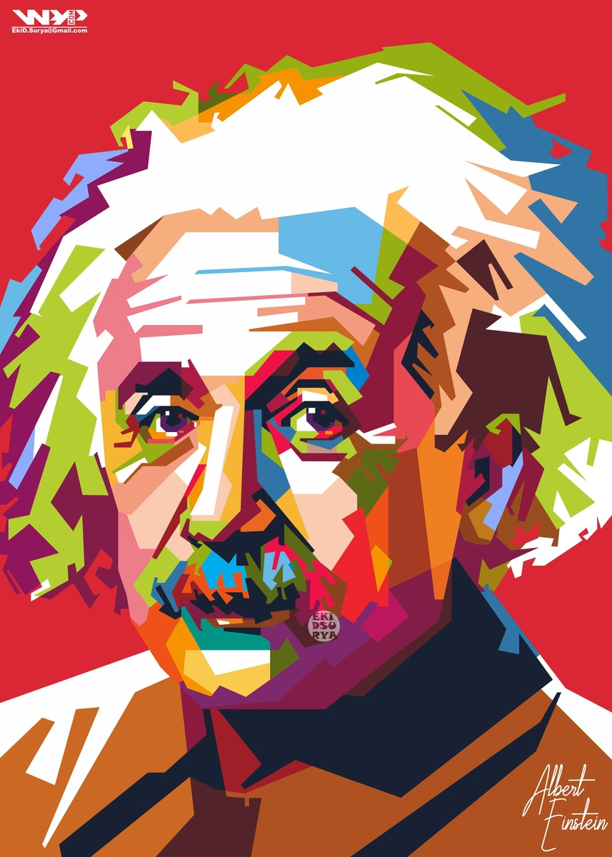 Albert Einstein by Eki D. Surya on Dribbble