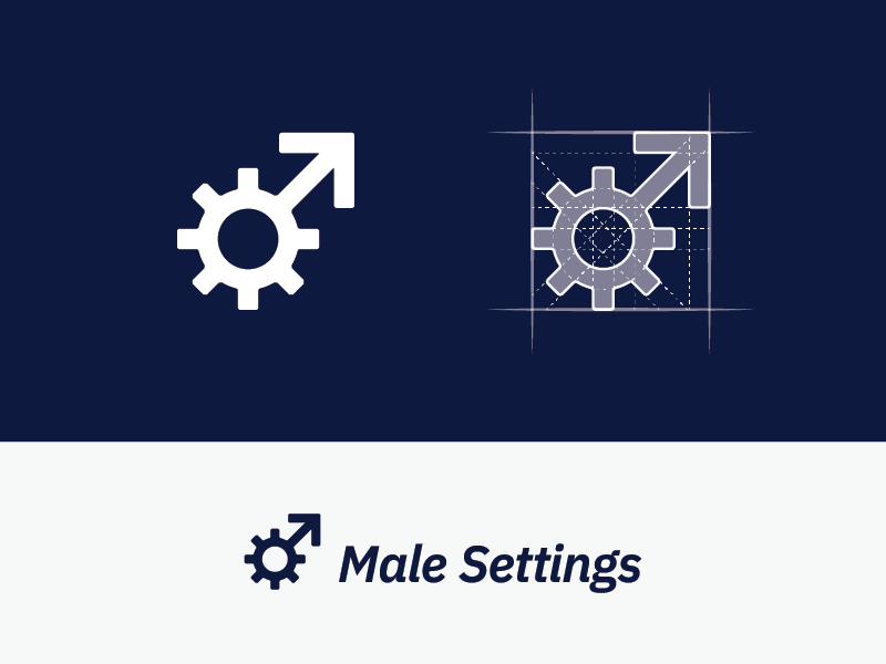 Male Settings Logo Grid by Branding By Heart on Dribbble
