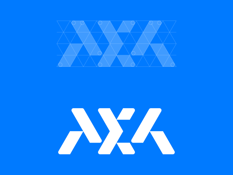 AXA Logo Grid by Vladimir Sharapov on Dribbble