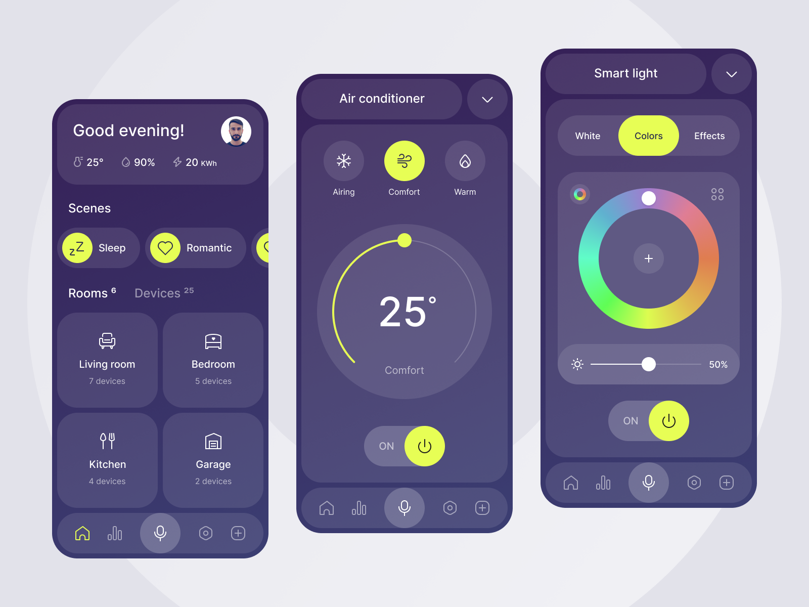 Smart Home App by Eduard Kurgi on Dribbble