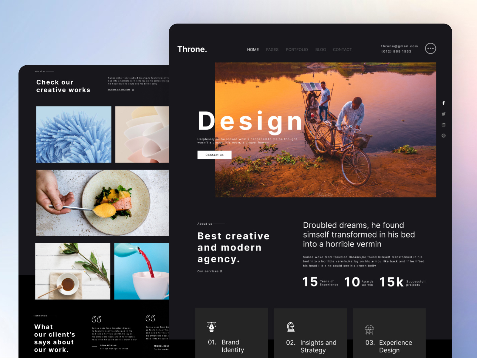 Creative Agency Website Design by Tridhya Tech Ltd on Dribbble