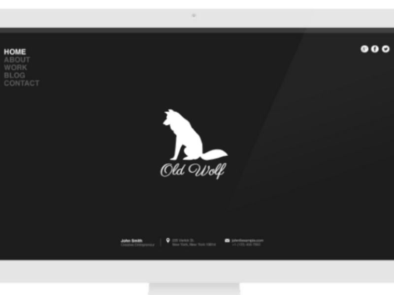 Old wolf logo by Esraa Husien on Dribbble