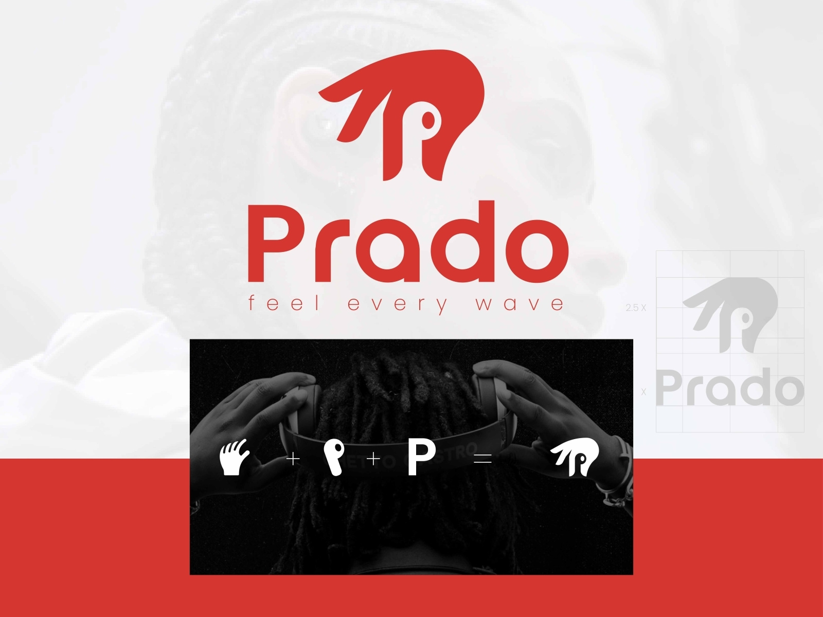 Prado headphone company logo, P headphone hand logo. by salman ahmed on ...