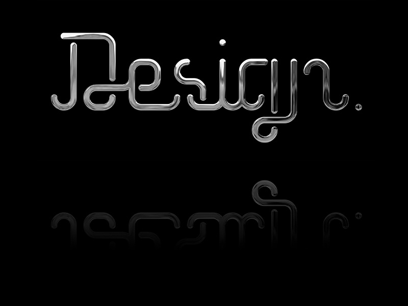 Metallic Type Treatment by Adam Whitlock / CodeStuff on Dribbble