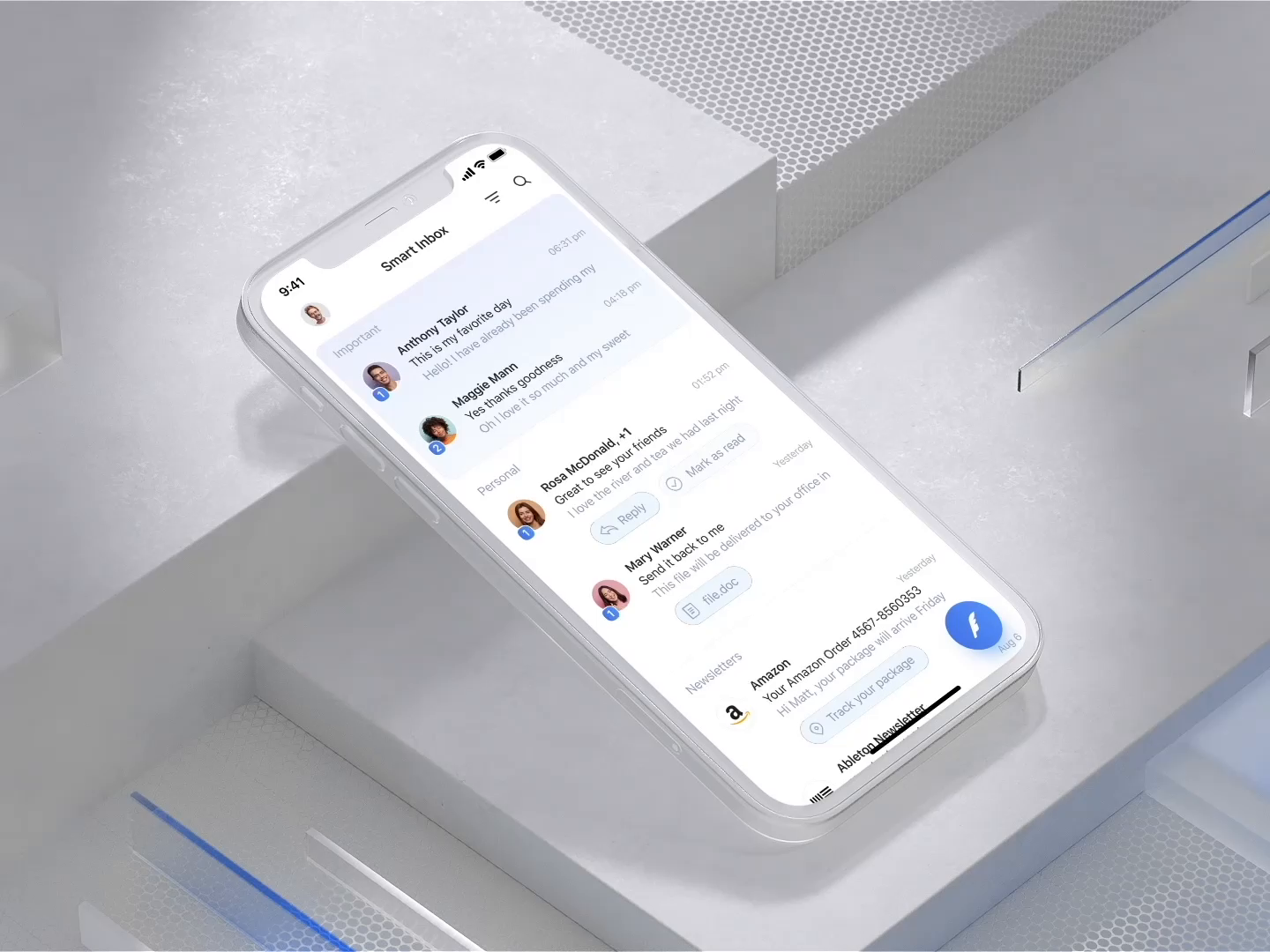 GPT3 based email app by Gleb Kuznetsov on Dribbble