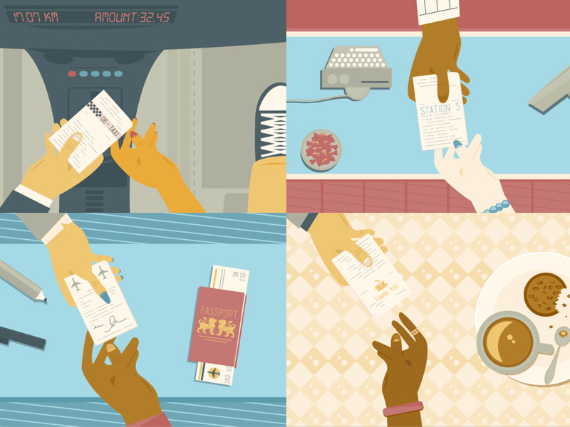 SAP animation: Splitscreen different bills by Bobby Voeten on Dribbble