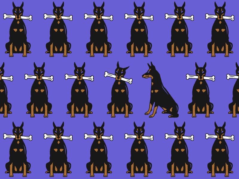 Doberman Pattern by Bobby Voeten on Dribbble