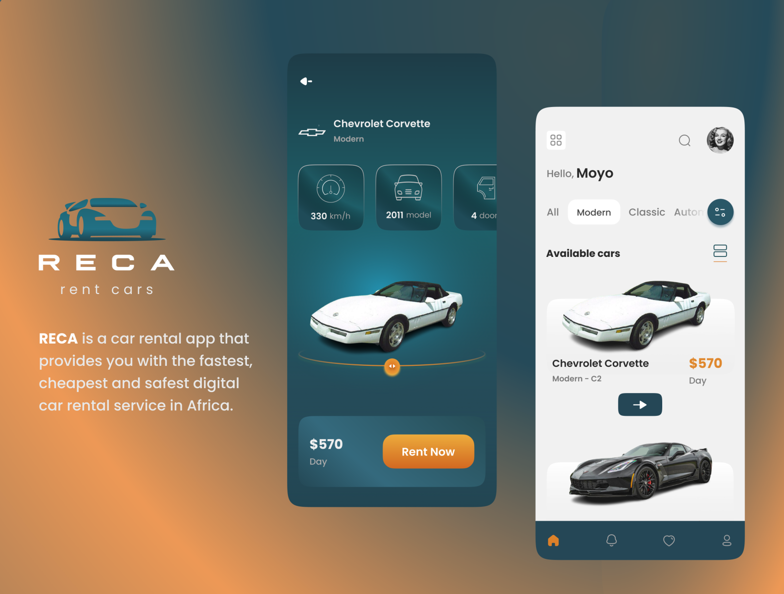 RECA Rent Cars App by Mohamed Mustafa on Dribbble