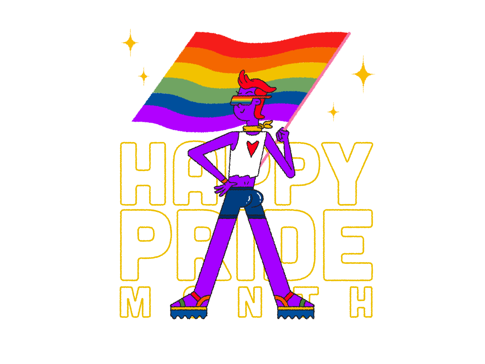 HAPPY PRIDE MONTH by David Gomez on Dribbble