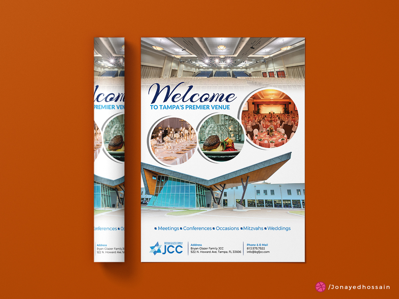 Event Venue flyer by Jonayed Hossain on Dribbble