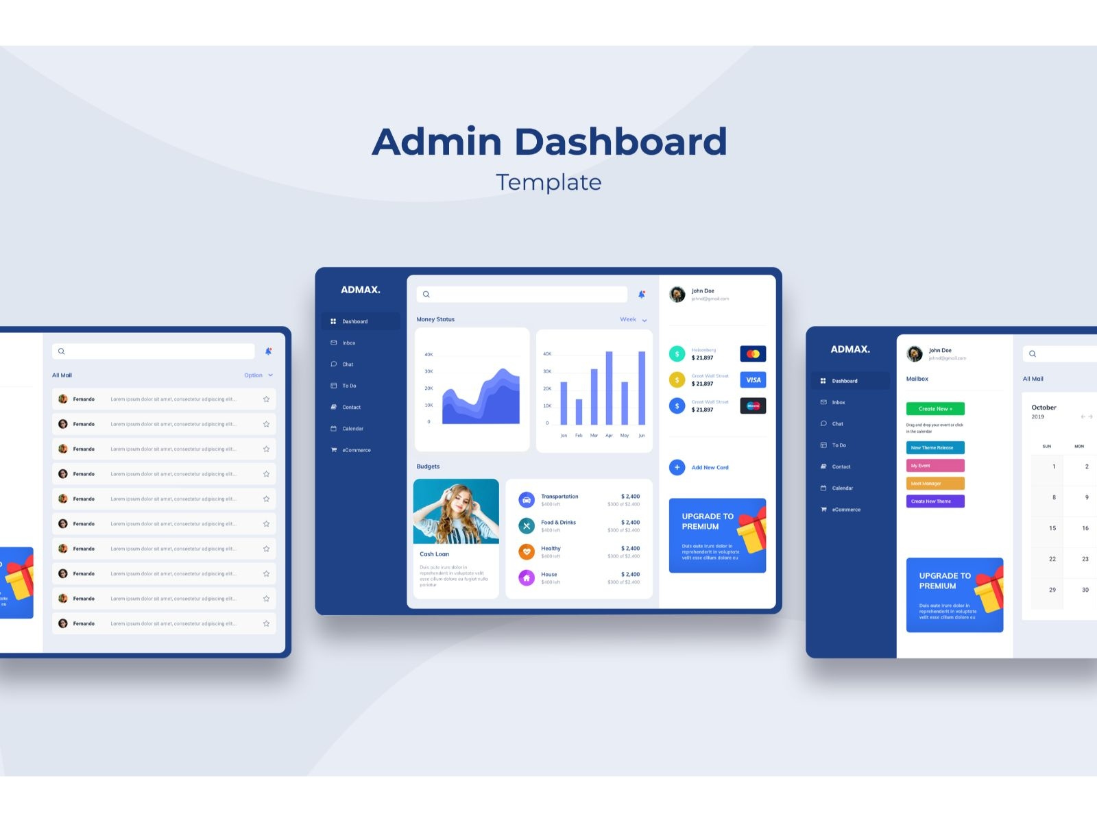 Admin Dashboard Templates by UICreative on Dribbble