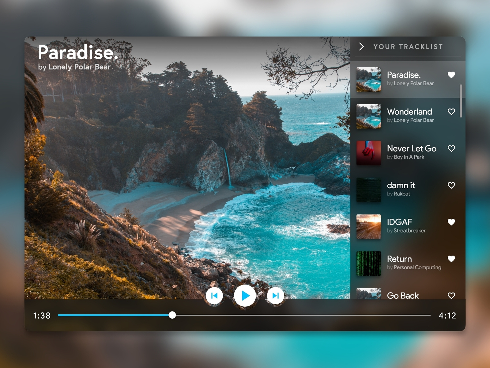 Music app design by Alyx Freuwört on Dribbble
