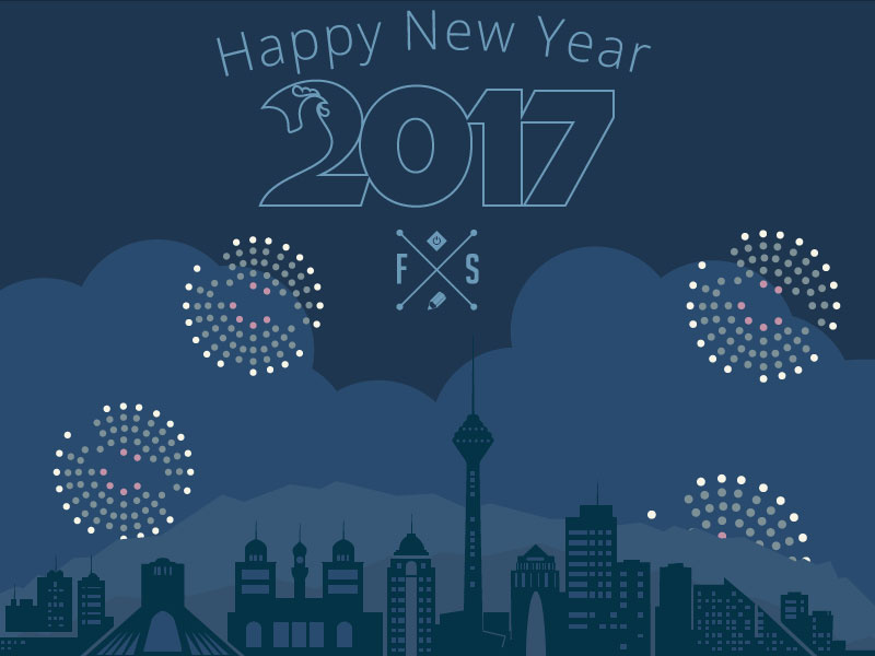 Happy 2017 by Farshad Sadri on Dribbble