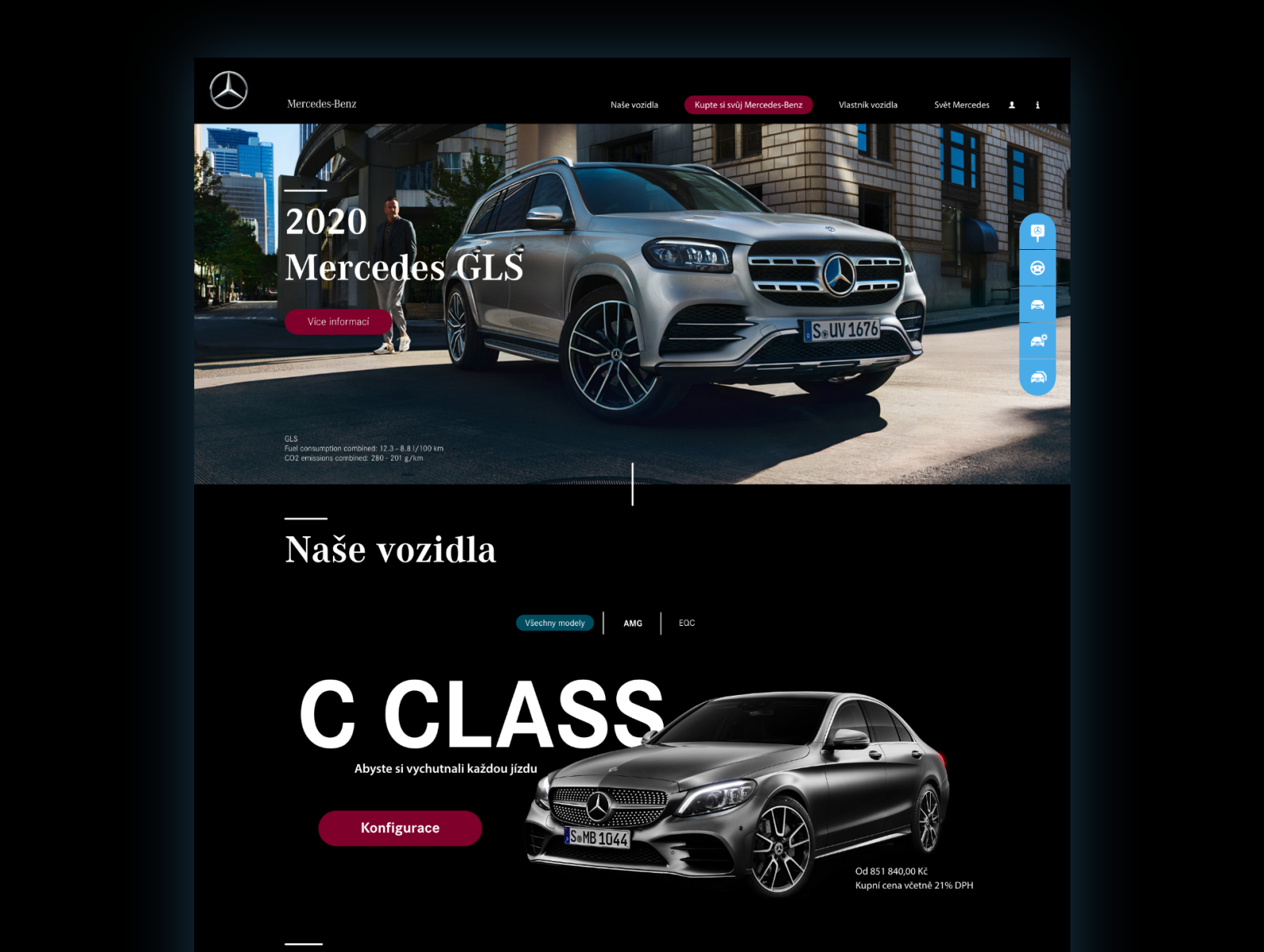 Mercedes-Benz Web Concept by Jakub Blažek on Dribbble