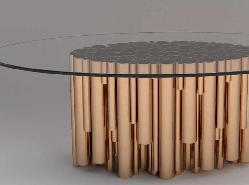 Table golden by kamel altohamy on Dribbble