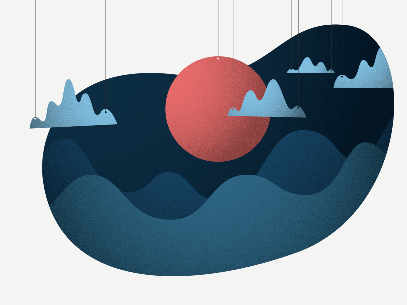 Blood moon by Viktor Melin on Dribbble